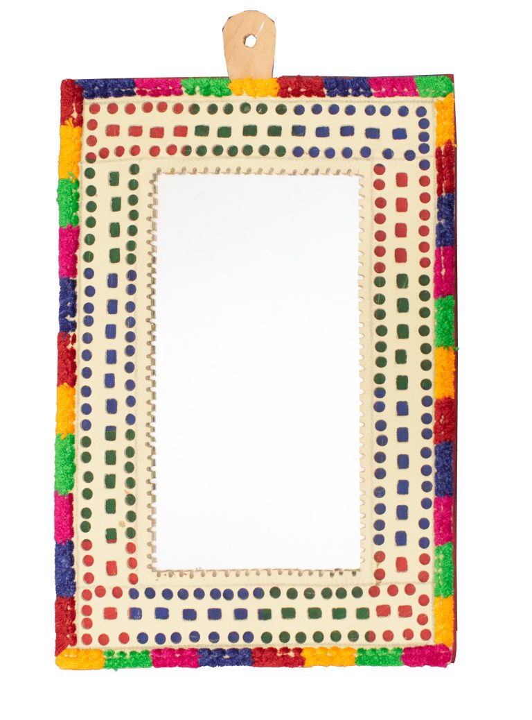 Leather Craft Punch Work Kutch Handicraft Art Rectangle Within Rectangle Indic Brands